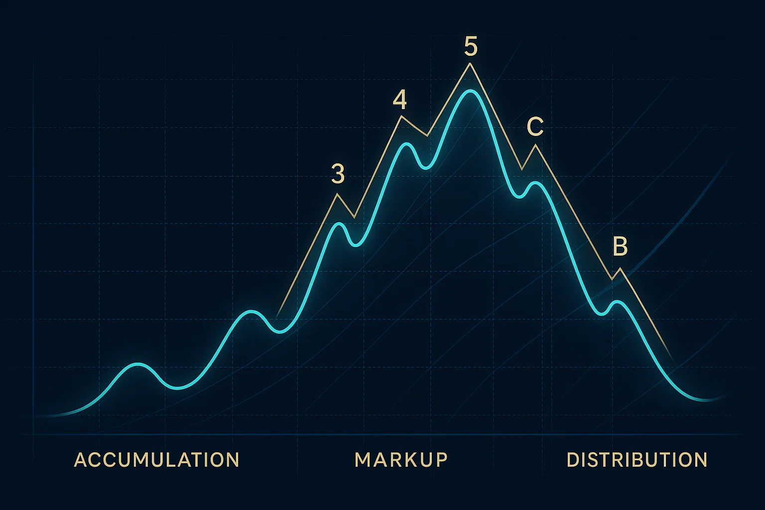 Decoding Market Cycles with Wyckoff and Elliott Wave - BitLearn Network